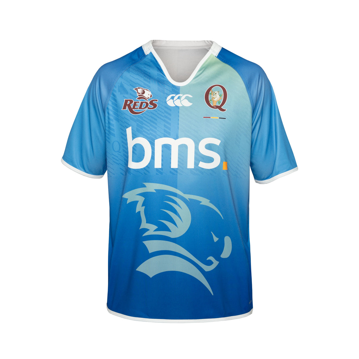 2025 Queensland Reds Mens Blue Replica Training Jersey | Queensland ...